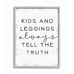 Stupell Industries Tell The Truth Funny Family Word, Design by Artist Daphne Polselli Wall Art, 16 x 1.5 x 20, Grey Framed
