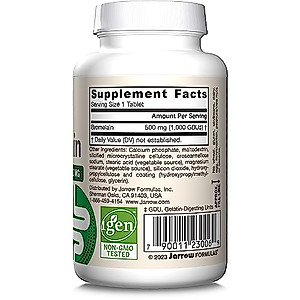 Jarrow Formulas Bromelain Tablets, 500 mg Dietary Supplement for Protein Digestion, 60 Tablets, 60 Day Supply