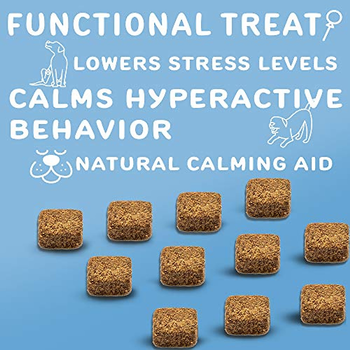 waggedy Calming Chews for Dogs, Tasty Treats Provide Stress & Anxiety Relief for Dogs During Separation, Travel & Times of Fear – Cat Calming Treats | Dog Treats (Calm)
