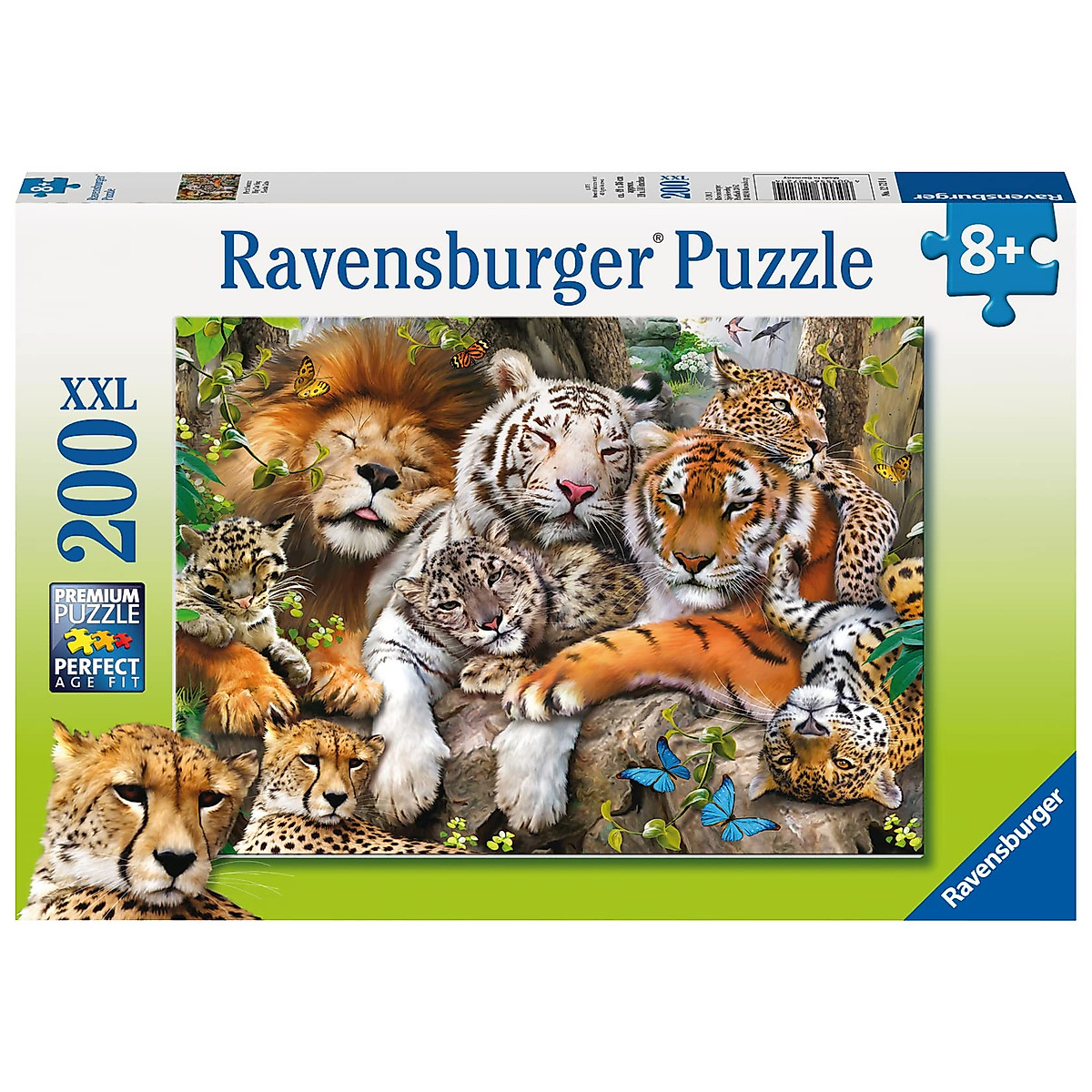 Ravensburger Big Cat Nap | 200 Piece Jigsaw Puzzle for Kids | Every Piece is Unique | Engage in Family Fun | FSC Certified