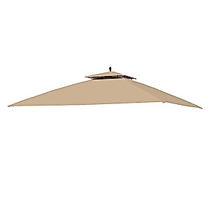 Garden Winds Replacement Canopy for The Augusta Gazebo - Riplock 350 - Beige