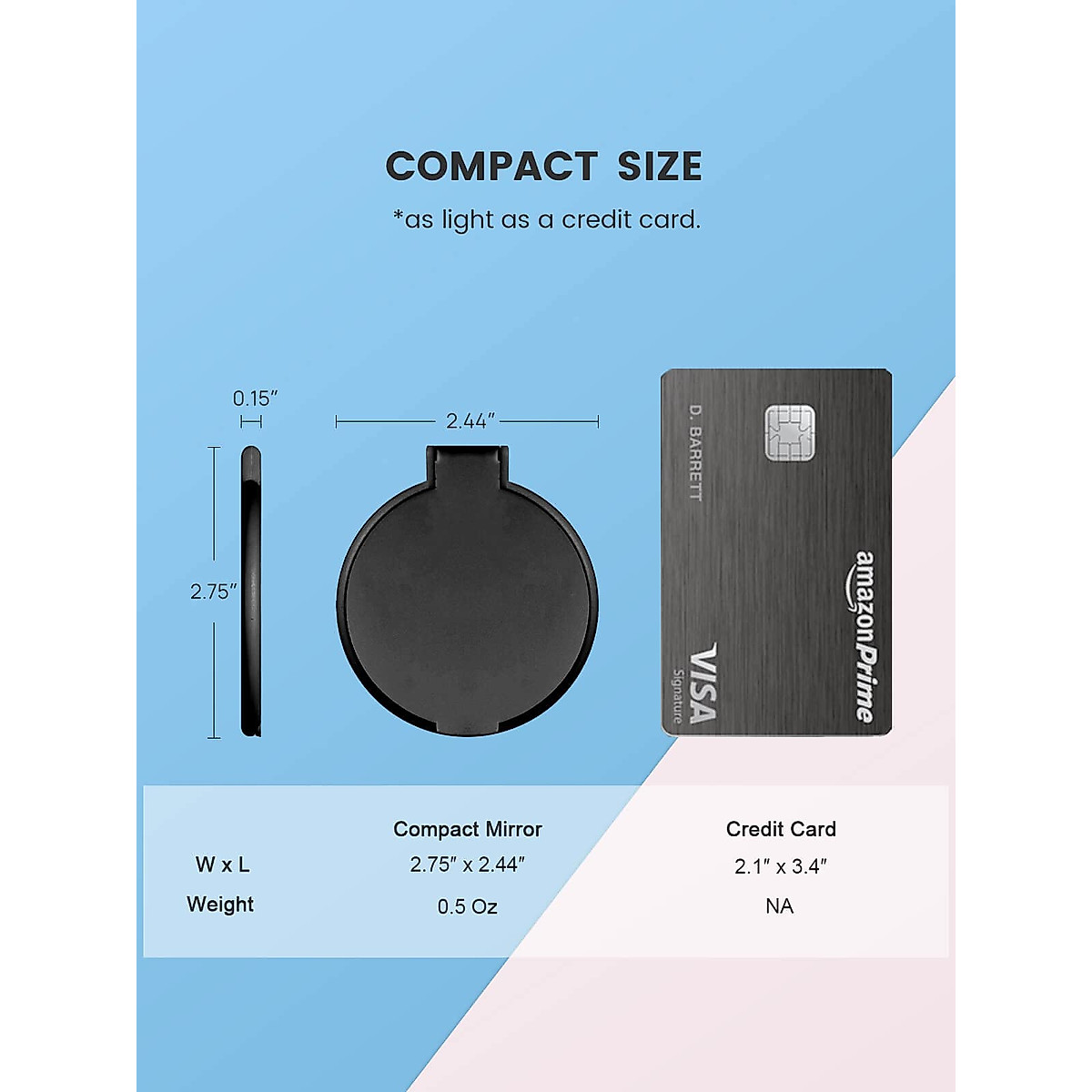 Compact Mirror Bulk, Round Makeup Mirror for Purse, Set of 24 (4-Color)