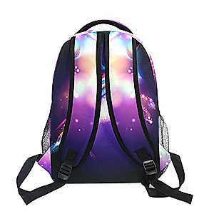 MNSRUU Unicorn Backpacks for Boys and Girls Kids Unicorn School Bookbag Lightweight Travel Bag with Adjustable Strap