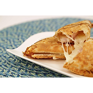 Holstein Housewares - Non-Stick Electric Arepa and Empanada Maker, Makes 2, Black/Stainless Steel