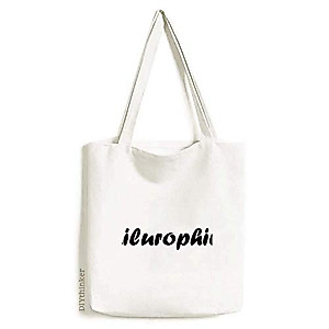 Stylish Word Ailurophile Art Deco Gift Fashion Tote Canvas Bag Shopping Satchel Casual Handbag