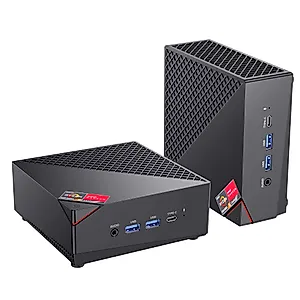 ACEMAGICIAN Mini PC, Dual Channel Mini Gaming PC AMD Ryzen 7 5700U (8C/16T, up to 4.4Ghz) 32GB DDR4 512GB SSD, Mini Desktop Computers Support 4K@60Hz Triple Display/WiFi6/BT5.2/Gaming/Office/Home