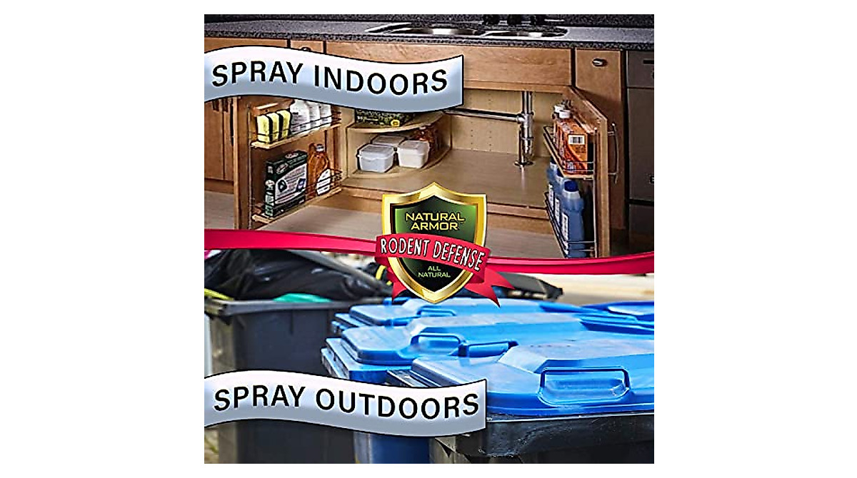 Natural Armor Peppermint Rodent Repellent - Safe Indoor & Outdoor Solution