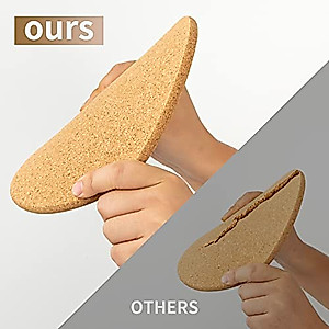 Cork Trivet, High Density Thick Cork Coaster Set for Hot Dishes and Hot Pots, 4 Pack 8 Inch Heat Resistant Multifunctional Cork Board, Hot Pads for Table and Countertop