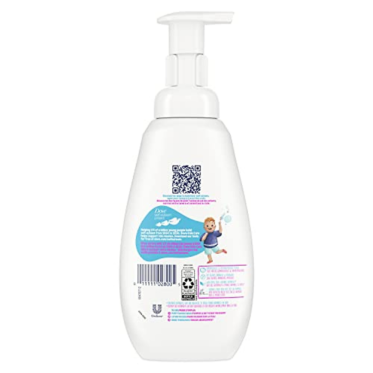 Dove Kids Care Foaming Body Wash For Kids Cotton Candy Hypoallergenic Skin Care 13.5 oz