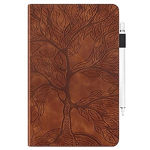 Tablet PC Case Compatible With Samsung Galaxy Tab A8 10.5-Inch 2021 (SM-X200/X205/X207) PU Leather Case Flip Wallet Protective Cover Tree Of Life Tablet Case Card Slot Tablet PC Cover Protective Cover