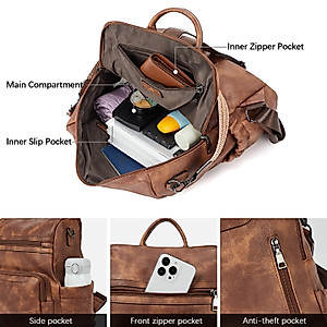 BOSTANTEN Small Wallet For Women ＆ Backpack for women