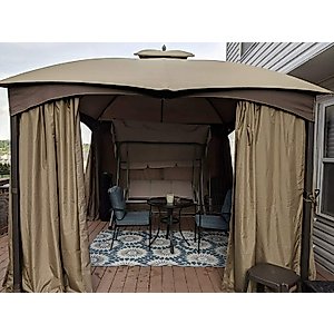 Add Privacy to Your 10 x 12 Gazebo with This Easy to Install Privacy Panel Side Wall Including Snap-on Rings