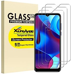 XunyLyee [3-Pack Screen Protector for Motorola Moto G Pure, Easy to Install Tempered Glass for Moto G Pure (6.5 Inch)
