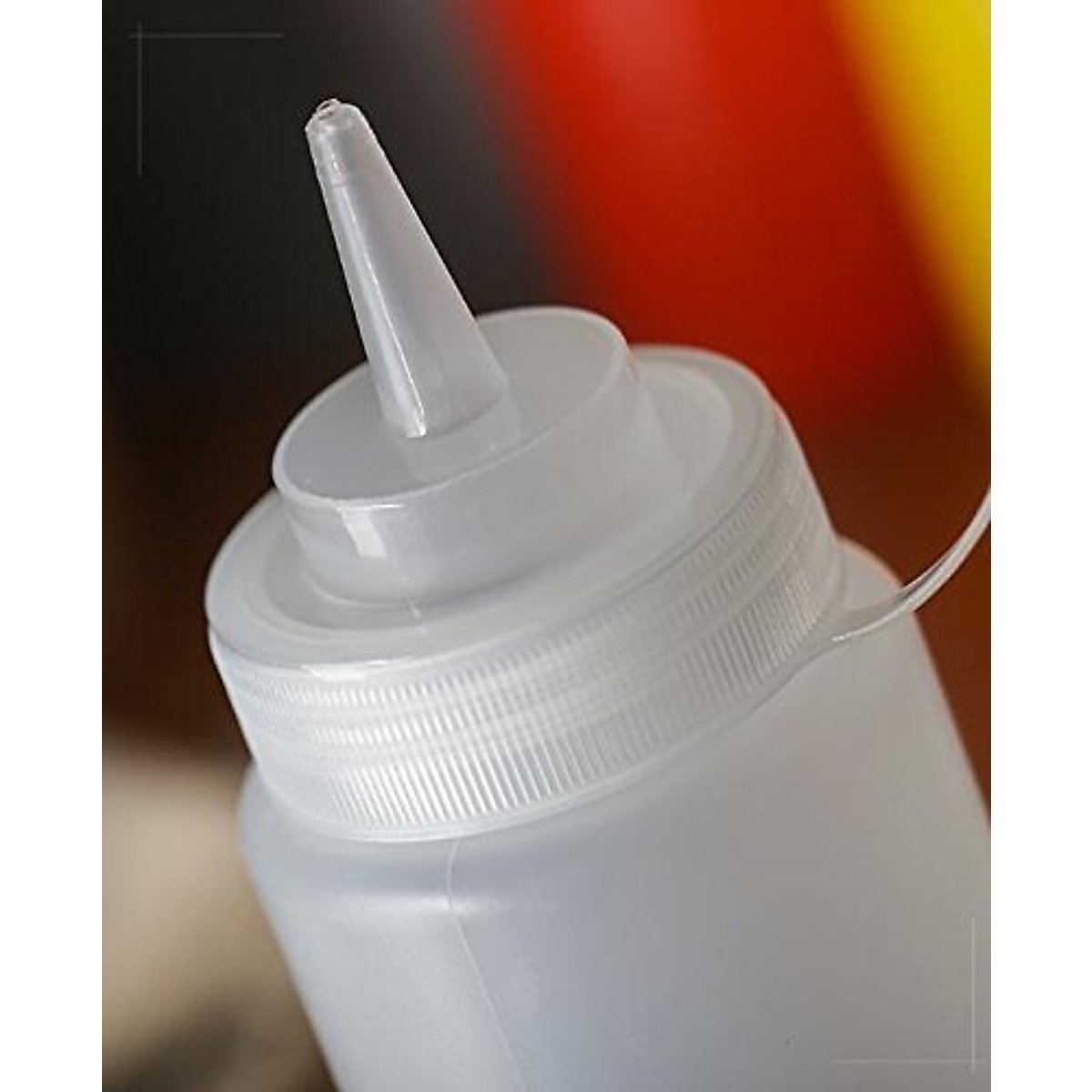 3PCS 12oz/360ML Empty Refillable Squeeze Sauce Condiment Bottles Food Grade Mustard Storage Container Jar Pot with Twist on Cap Lids for Ketchup Mayo Vinegar Cream Honey Salad Dressing(Color Random)