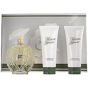 Aubusson Histoire D'amour 3 Piece Set (3.4 Ounce Eau de Toilette Spray Plus Body Lotion Plus Shower Gel)