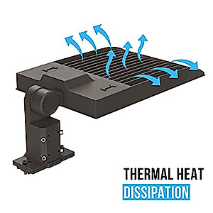 LEDMyplace 300W LED Pole Light 5700K Universal Mount Bronze AC120-277V LED Parking Lot Lights - Commercial Area Street Security Lights