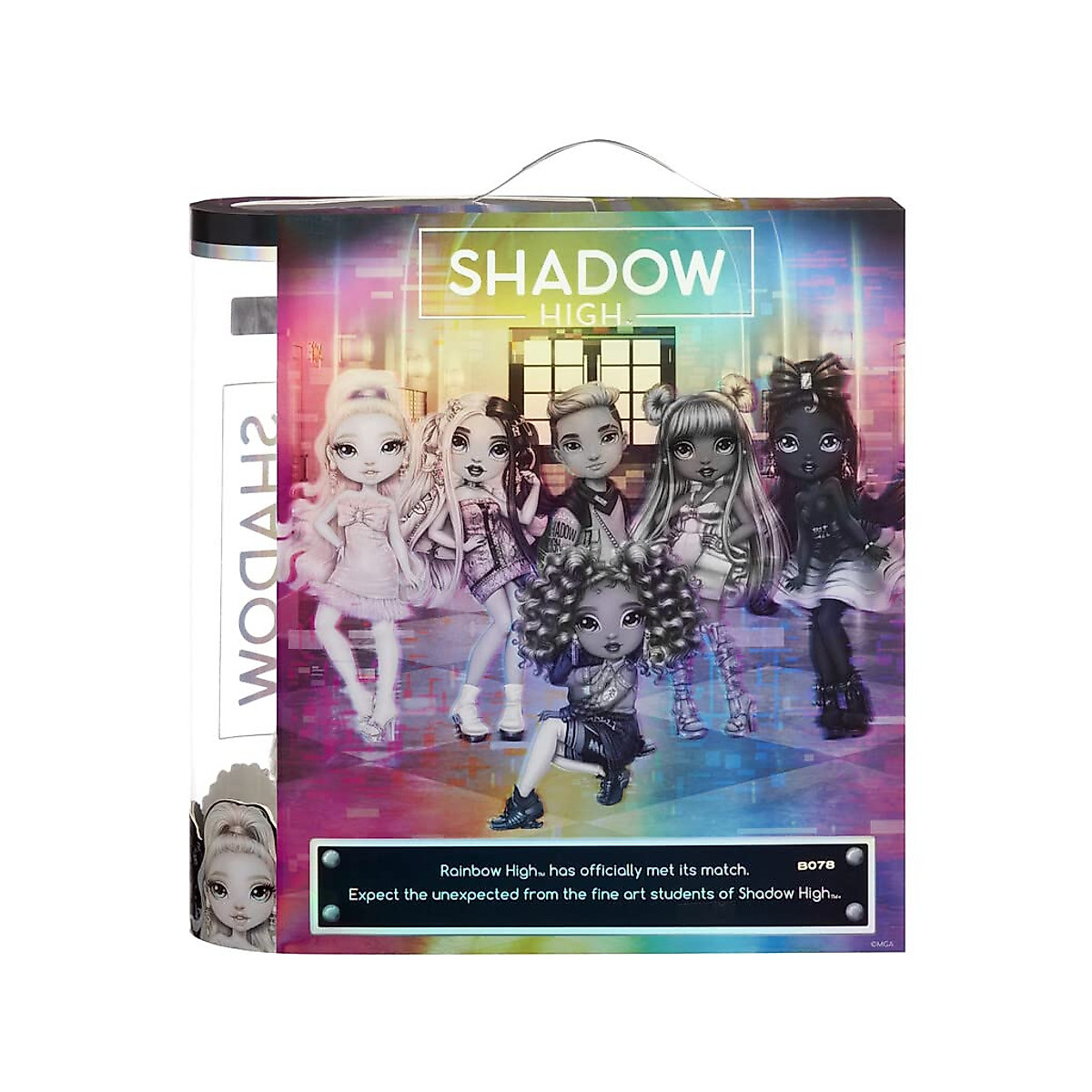 Rainbow High Shadow Series 1 Luna Madison- Grayscale Fashion Doll. 2 Metallic Grey Designer Outfits to Mix & Match, Great Gift for Kids 6-12 Years Old and Collectors