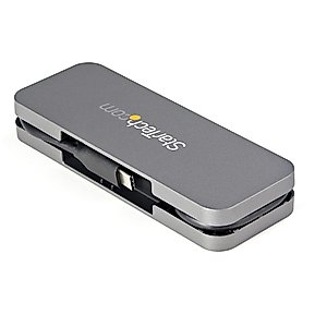 StarTech.com 4 Port USB C Hub - 3X USB-A/1x USB-C - 5Gbps USB 3.0 Type-C Hub (3.2/3.1 Gen 1) - Bus Powered - Portable USB-C to USB-A Adapter Hub - 11.2" (28.5cm) Cable w/Cable Management (HB30CM3A1CB)
