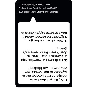 Who Says? Card Game Harry Potter Edition