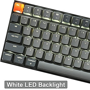 Keychron K4 96% Layout Bluetooth Wireless Mechanical Keyboard, 100 Keys/USB C/White LED Backlit/Gateron G Pro Red Switch/N-Key Rollover, Gaming Keyboard for Mac Windows, Version 2