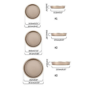 6/8/10in Non-Stick Baking Tray Pizza Pan Thickened Carbon Steel Bread Cake Mold Round Kitchen Baking Accessory Bakeware Round Deep-dish Plates Pans