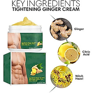 Endxedio SoliPac Gynecomastia Tightening Ginger Cream,Gynecomastia Tightening Ginger Cream,Effectively Shrinks Men Chest Tightening Ginger Cream,Effective Remove Excess Fat (3pcs)
