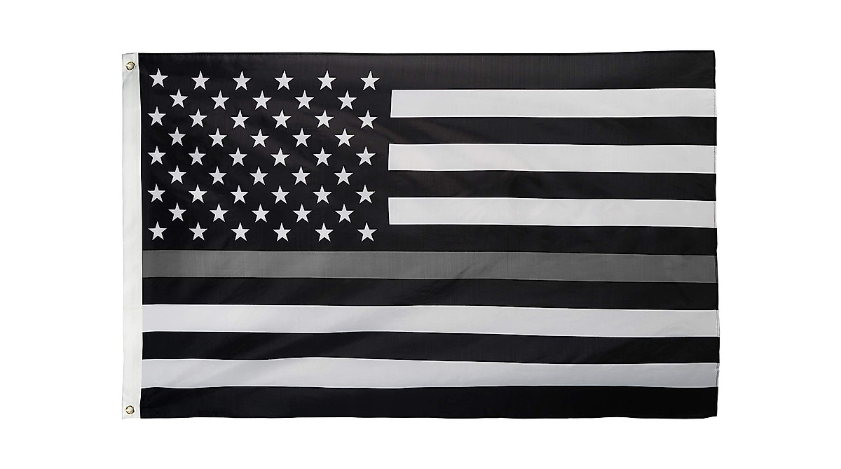 Thin Gray Line Flag 3x5ft - Law Enforcement & Corrections