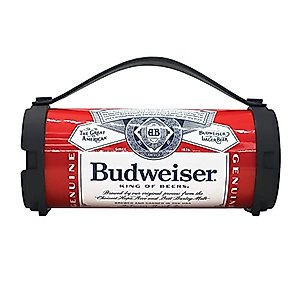 Budweiser Bluetooth Speaker Bazooka Speaker Portable Wireless Speaker with Rechargeable Battery Ideal for Indoor and Outdoor Activities Loud and Bass Audio Sound Easy to Carry Anywhere with FM- Radio