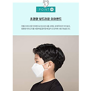 (Pack of 10) [Heal Made] (Age 5 to 14) 4-Layers Premium Filters (KF94 Certified) Kids Face Mask (Made in Korea) Respirators Protective Disposable Dust Covers (Children Youth Teen) Individual Packaged