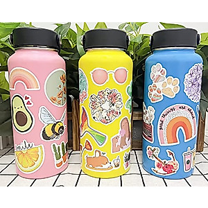 AOWDIAO Cute Sticker Packs, 300 Pcs Aesthetic Vinyl Stickers for Water Bottles, Laptop, Waterproof Stickers for Teens Adults Kids