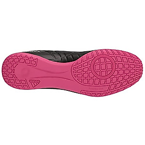 adidas Unisex Copa Pure.4 Indoor Soccer Shoe, Black/Zero Metallic/Team Shock Pink, 11.5 US Men