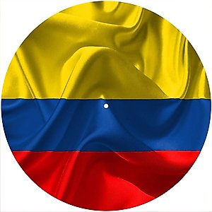Slipmat Slip Mat Scratch Pad Felt for any 12" LP DJ Vinyl Turntable Record Player Custom Graphical - Flag Columbia