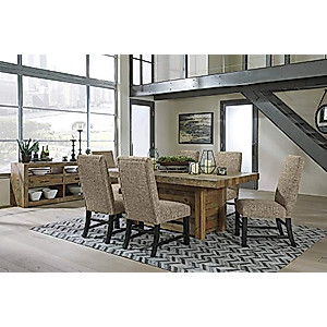 Signature Design by Ashley Sommerford 19" Urban Farmhouse Upholstered Dining Chair, 2 Count, Brown