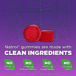 Natrol Kids Melatonin 1mg, Dietary Supplement for Restful Sleep, 180 Berry-Flavored Gummies, 180 Day Supply