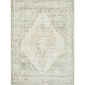 Livabliss x Becki Owens Luca Medallion Area Rug, 5'3" x 7', Olive