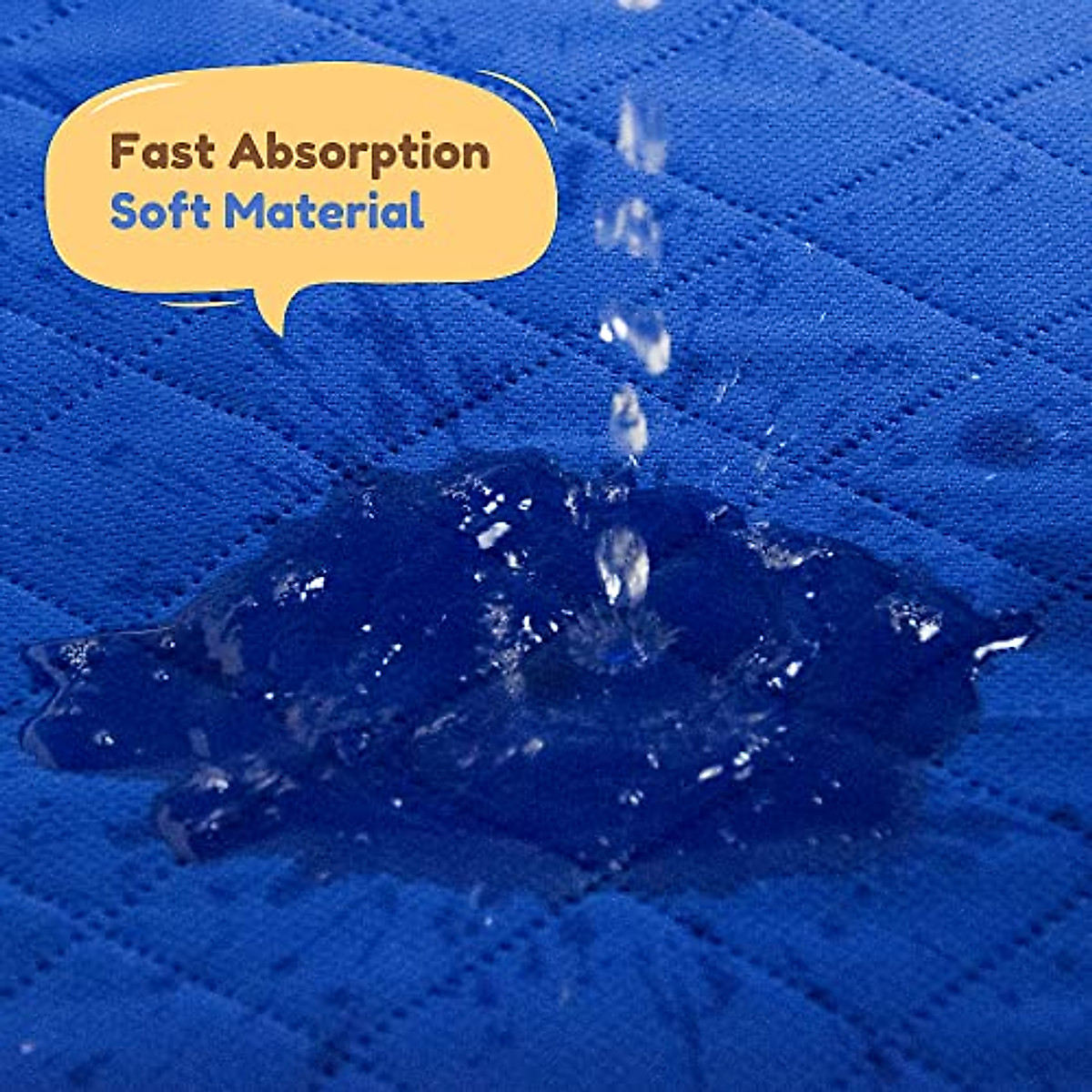 Tierecare 5 Pack Guinea Pig Cage Liner Washable Guinea Pig Pee Pad Fast Absorption Bunny Bedding Soft Hamster Bed Cage Accessories for Small Animals