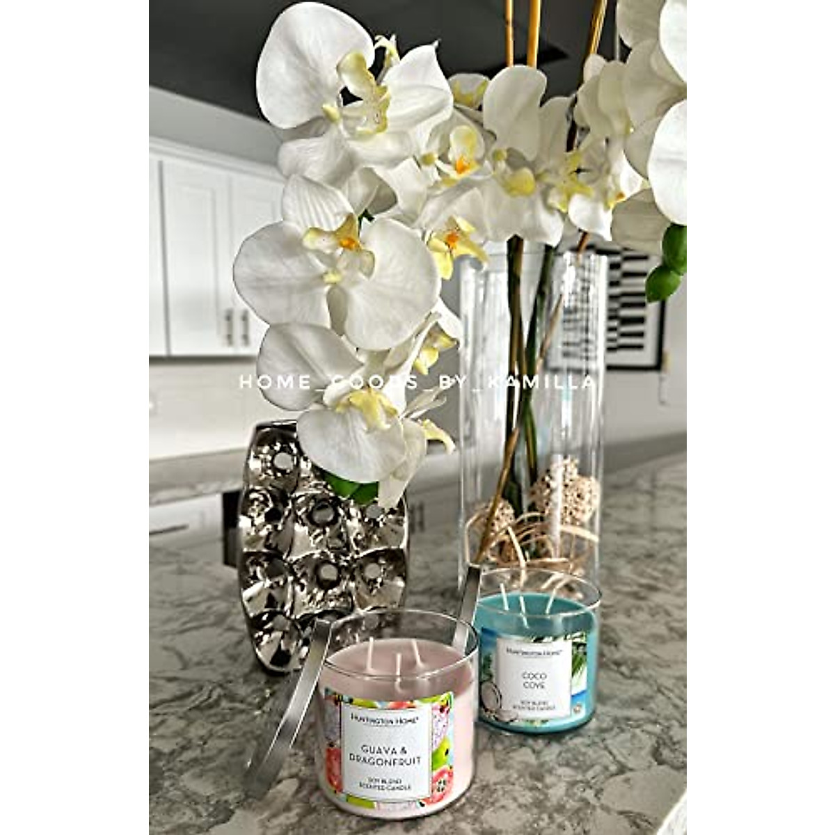 Huntington Home Soy Blend Scented Candle All Scented, 3 Wicks 45/60 Hours (Coco Cove)