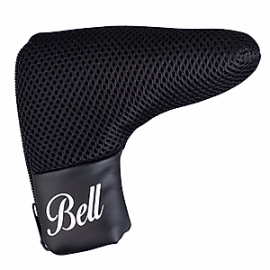 Bell TW-370 Two-Way Toe Balance CNC Milled Golf Putter + Winn Dri-Tac Dark Gray Jumbo Grip (Ambidextrous, 34)