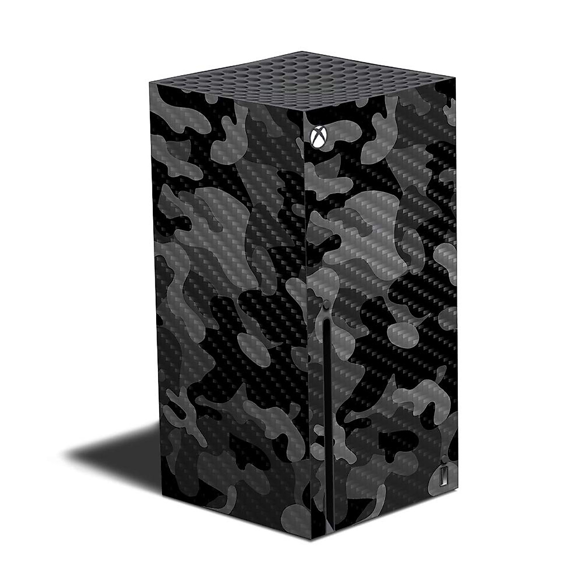 MightySkins Carbon Fiber Skin Compatible with Xbox Series X - Black Camo | Protective, Durable Textured Carbon Fiber Finish | Easy to Apply and Change Styles | Made in The USA (CF-MIXBSERX-Black Camo)