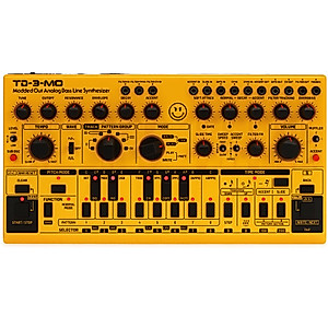 Behringer TD-3-MO-AM Analog Bass Line Synthesizer - Yellow