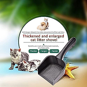 Hucholite Cat Litter Scoop Cat Fine Sand Scooper Pet Poo Shovel Kitty Pet Scoop Little Sifter Scoop Pet Shovel Scoop Pet Reptile Terrarium Bedding Litter Cleaner Scoop for Cat Tortoise SnakeA11