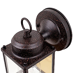 Designers Fountain 1161-RP Porch Outdoor Wall Lantern Sconce, 8in H, Rust Patina