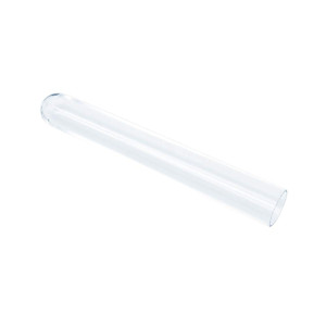 Eowpower 10ml 16x100mm Clear Plastic Test Tubes with Blue Caps, Pack of 50