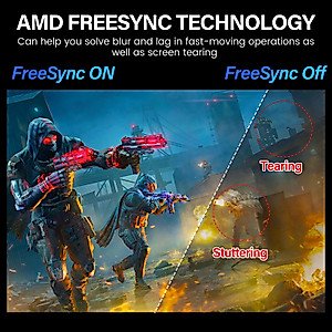 Gawfolk 24 Inch Computer Monitor Full HD 1080P 75HZ, 2800R Curved Monitor with HDMI VGA, Tilt Adjustment, Ultra-Thin Zero Frame Desktop PC Monitor Black