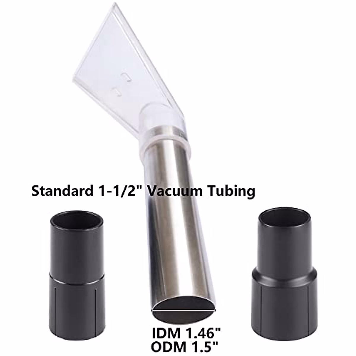 TunaMax Extractor Tool Hand Wand with Clear Head for Upholstery & Carpet Cleaning, Car Detailing Vacuum Wand for Portable Extractors & Truckmounts | Turn Shop Vac into an Extractor