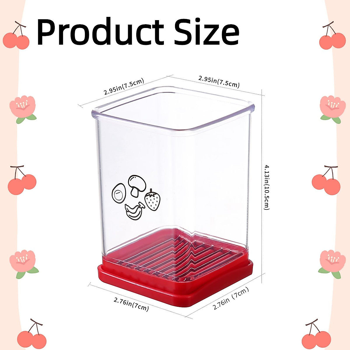 BFMXSN Fruit Slicer, Egg Slicing Cup, Multifunctional Stainless Steel Fruit and Vegetable Slicer Portable Egg Slicing Tool Suitable for Making Strawberry Banana Fruit and Vegetable Salad Platter