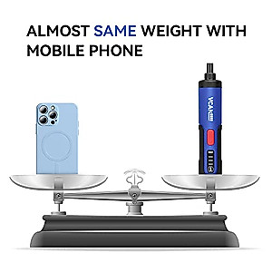 VCANENERGY 4V Electric Screwdriver,2000mAh USB Rechargeable Battery,Cordless Power Screwdriver with LED Light,Adjustable Torque,38 in 1,Suitable for small projects