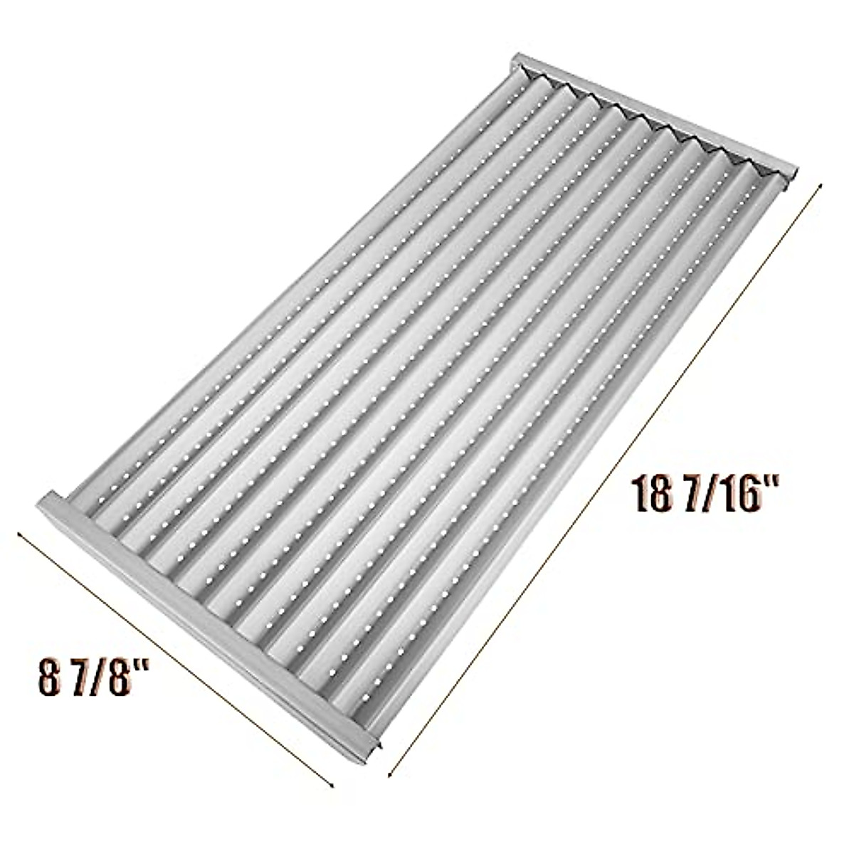 18 7/16" Emitter Plates & Infrared Grill Grates Replacement Parts for G515-4700-W1 G519-A400-W1 & G526-0007-W1 Charbroil Tru-Infrared 463270915, 463246909, 463246910, 463247009, 463247109, 3PCS Set