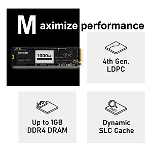 Nextorage Japan 1TB NVMe PCIe Gen.4 M.2 Internal SSD (Read Speed up to 7300MB/s Write Speed up to 6000 MB/s)