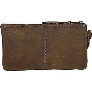Cowhide Saddle Tramp Wristlet
